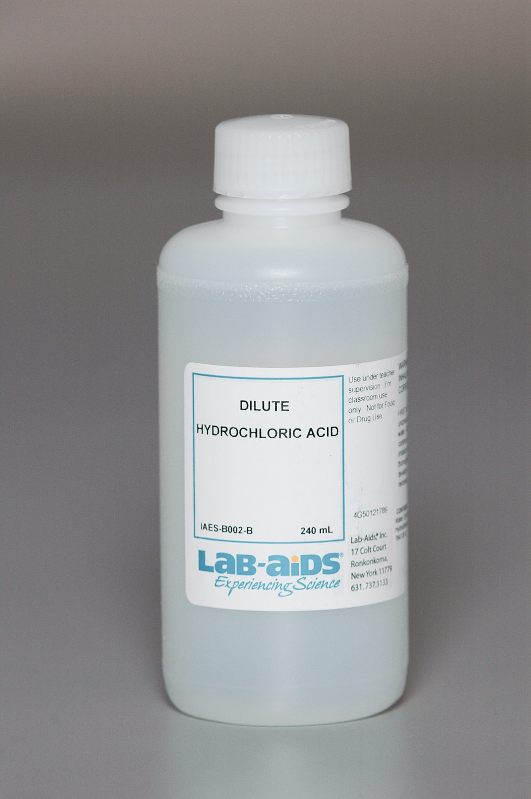 Dilute Hydrochloric Acid (0.5M), 240 mL (Bulk Refill) | Lab-Aids
