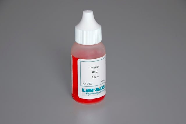 Phenol Red Indicator Solution, 30-mL Dropper Bottle | Lab-Aids