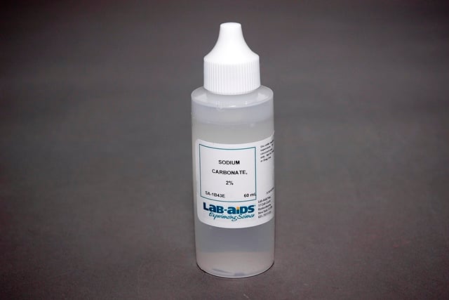 Sodium Carbonate Solution, 2%, Dispensing Bottle, 60 ml | Lab-Aids