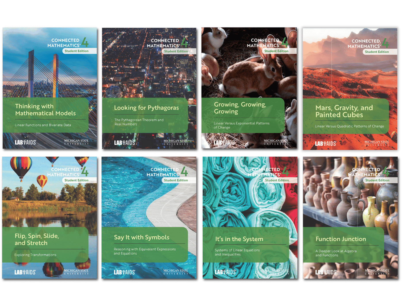 Connected Mathematics 4 | G8 Student Editions Set | Print | Lab-Aids