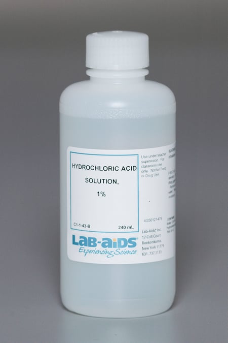 Hydrochloric Acid solution, 1%, 240 mL (Bulk Refill) | Lab-Aids