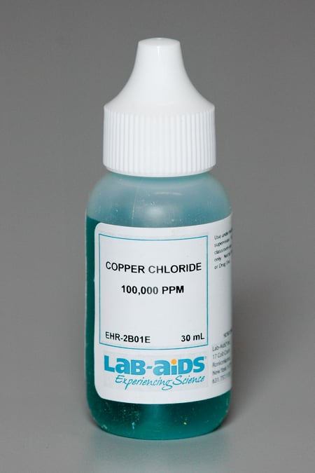 Copper Chloride solution, 100,000 ppm, drop control, 30 mL | Lab-Aids