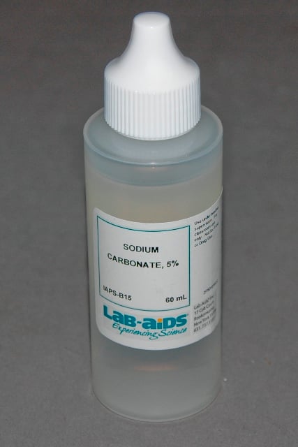 Sodium Carbonate, 5%, Drop Control, 60 mL | Lab-Aids
