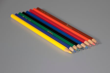Colored Pencil Set, 8 Standard Colors | Lab-Aids