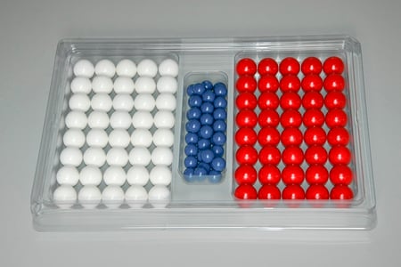 Atom Model Marble Set (protons, neutrons, and electrons) | Lab-Aids